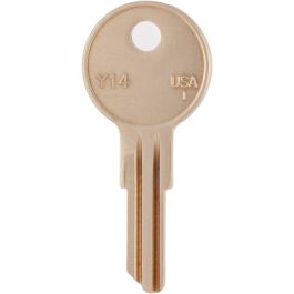 Taylor Y14-BR Yale Key Blank | The Locksmith Store