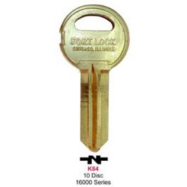 FORT LOCK K84 KEY F/ 10 DISC MAXI, 16000 SERIES | The Locksmith Store