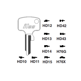 Kaba Ilco HD14 Honda Motorcycle (H76J) 1960's Honda Key Blank, 10 Per ...